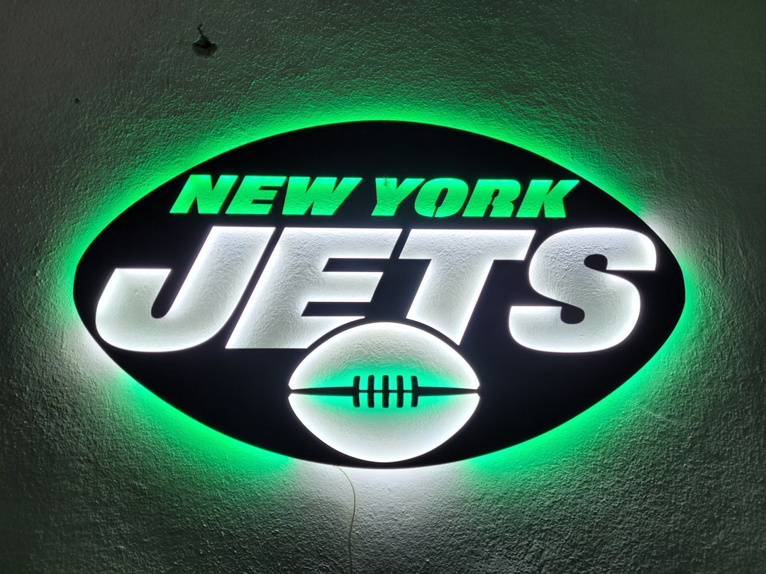 New York Jets, Metal Sign, Led Sign ,illuminated Sign, Wall Decor ...