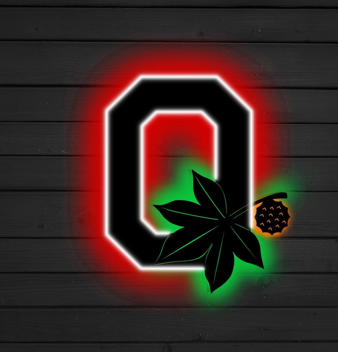 Ohio State Led Sign, Metal Sign, Ohio State Led Illuminated Decor ...