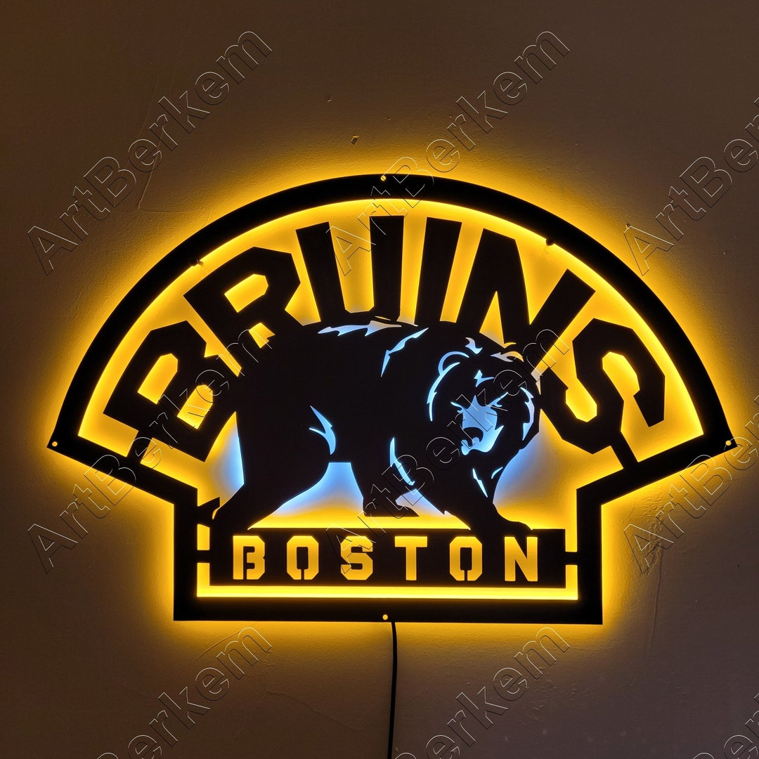 Boston Bruins, Hockey Team, Hockey Club Sign, Boston Sign, NHL, Metal ...