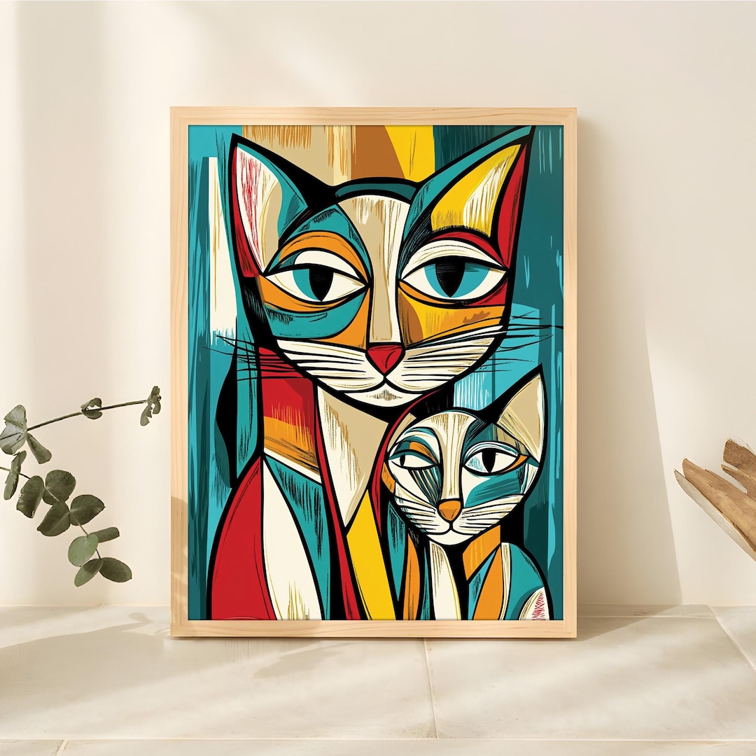 Pablo Picasso Cat Poster, Picasso Abstract Wall Art, Printable Poster ...