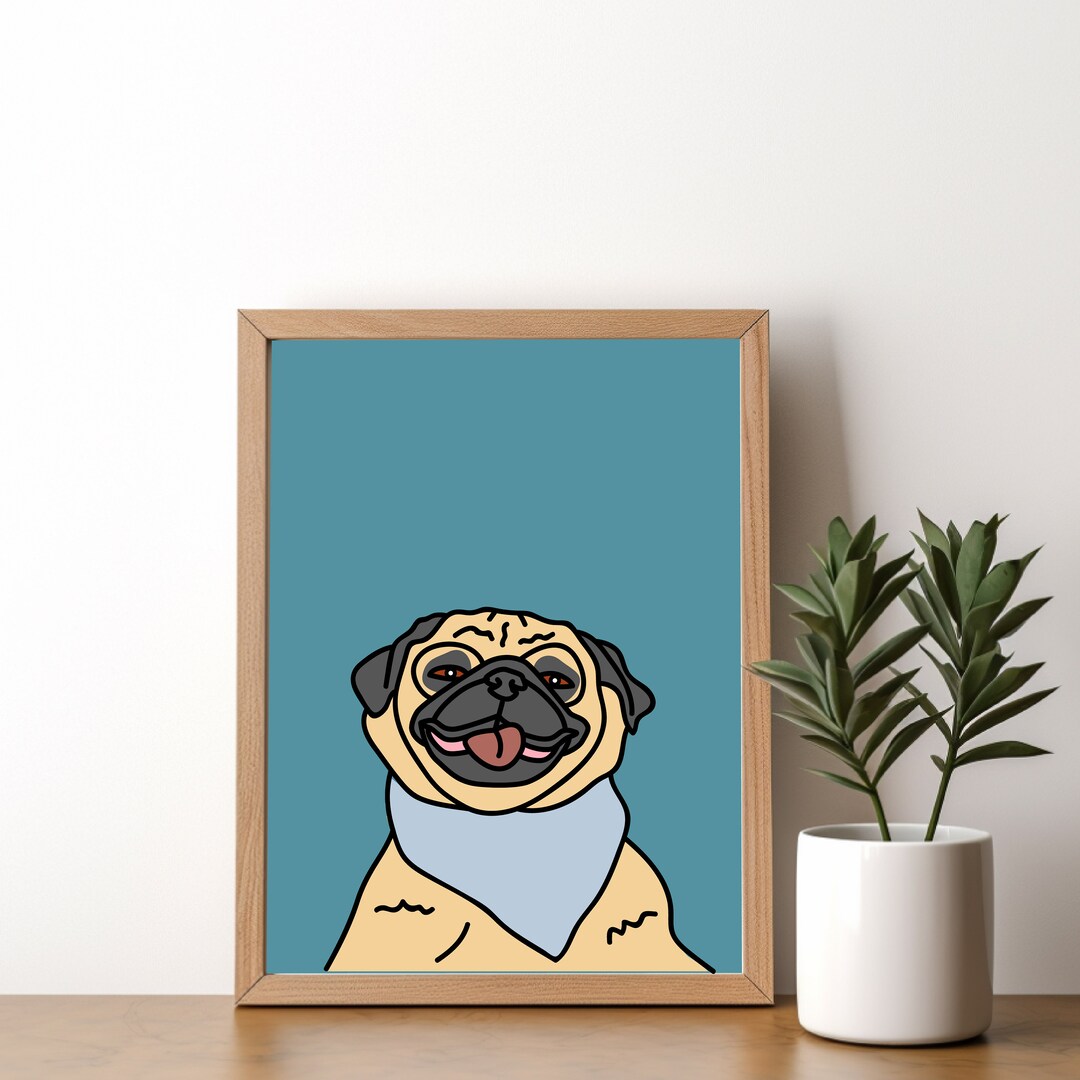 Custom Bad Pet Portraits Line Drawing Line Art Ugly - Etsy