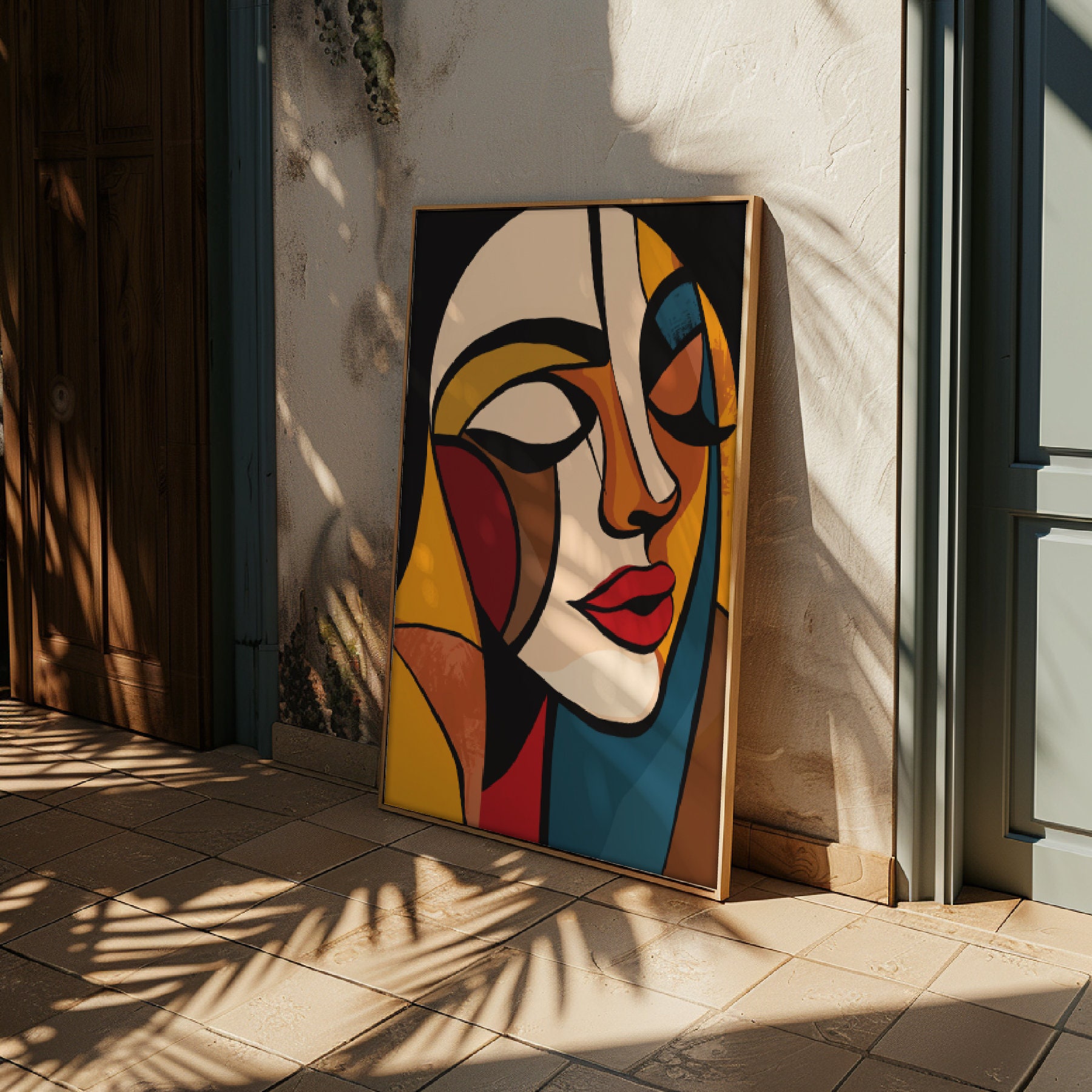 Picasso Drawing, Picasso Face, Cubism Print, Wall Art Print, Digital ...