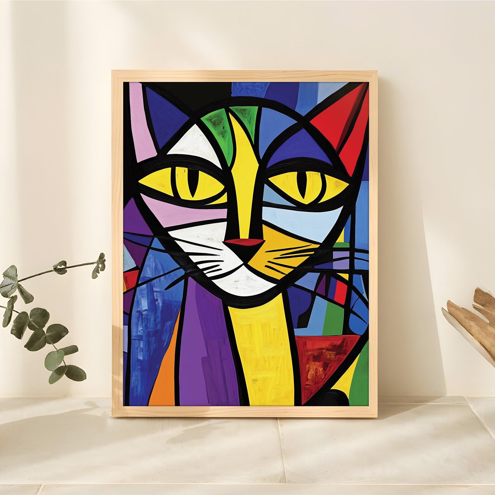 Pablo Picasso Cat Poster, Picasso Abstract Wall Art, Printable Poster ...