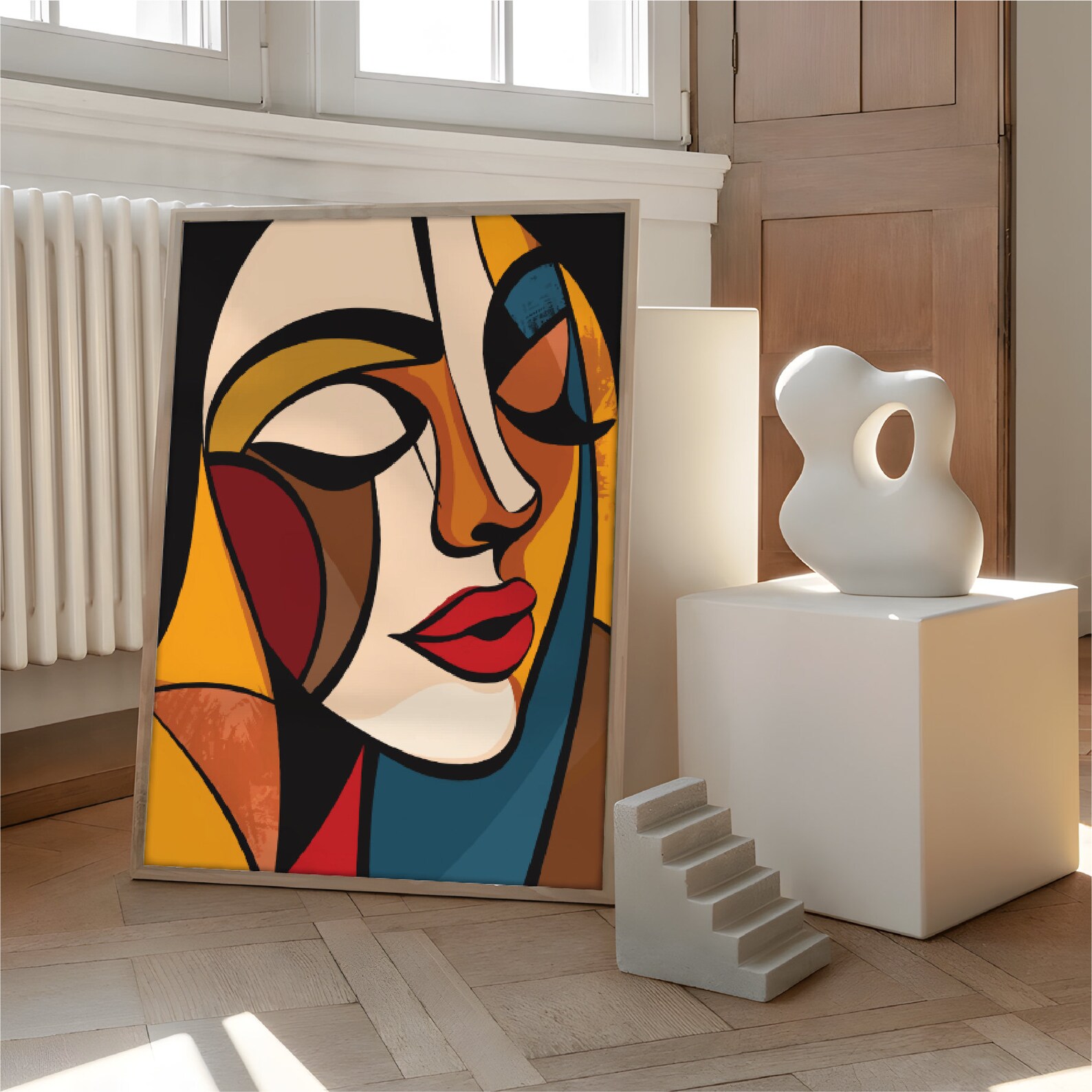 Picasso Drawing, Picasso Face, Cubism Print, Wall Art Print, Digital ...