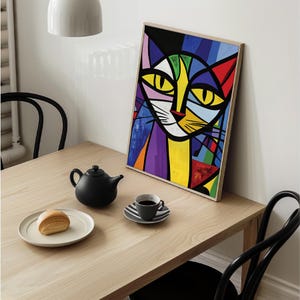 Pablo Picasso Cat Poster, Picasso Abstract Wall Art, Printable Poster ...