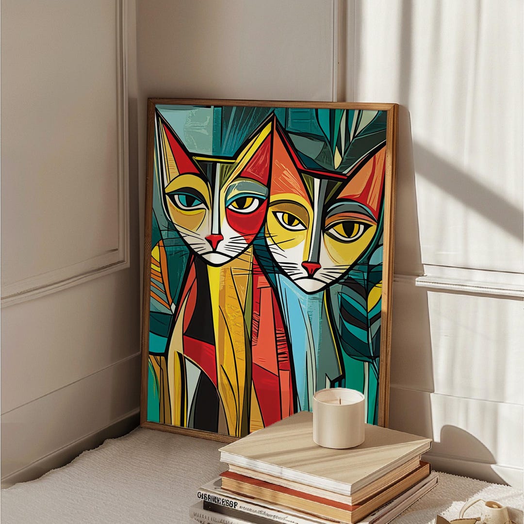 Pablo Picasso Cat Poster, Picasso Abstract Wall Art, Printable Poster ...