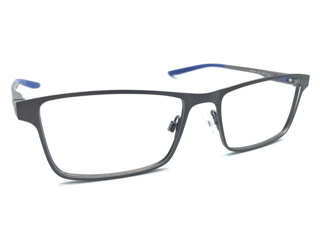 Nike 8047 074 Dark Metal Blue Rectangle Eyeglasses Frames 56-17 140 ...