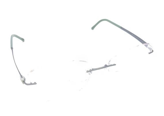 Silhouette 5452 40 6054 Mint Green Rimless Eyeglasses… - Gem