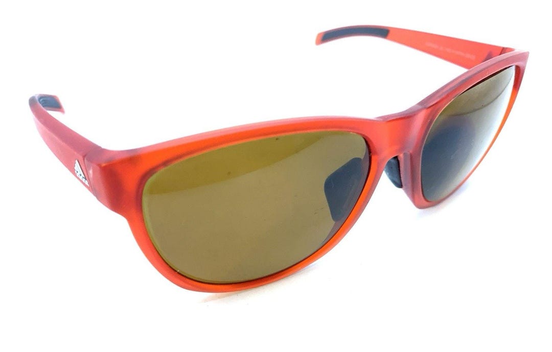 Adidas Wildcharge A425 00 6054 Red Round Sunglasses Frames Austria 57 ...