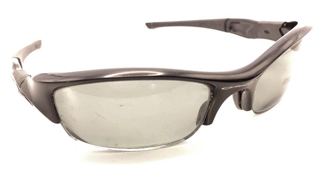 Oakley Flak Black Half Rim Wrap Sunglasses Frames 130 USA Sports Men ...