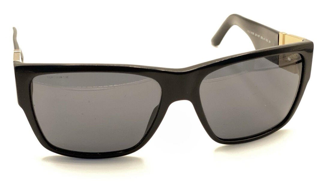 Versace MOD 4296 Black Square Polarized Sunglasses 59-16 145 Italy ...