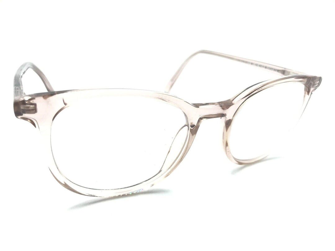 Warby Parker Durand M 668 Clear Brown Eyeglasses Blue Lens 48-18 142 ...