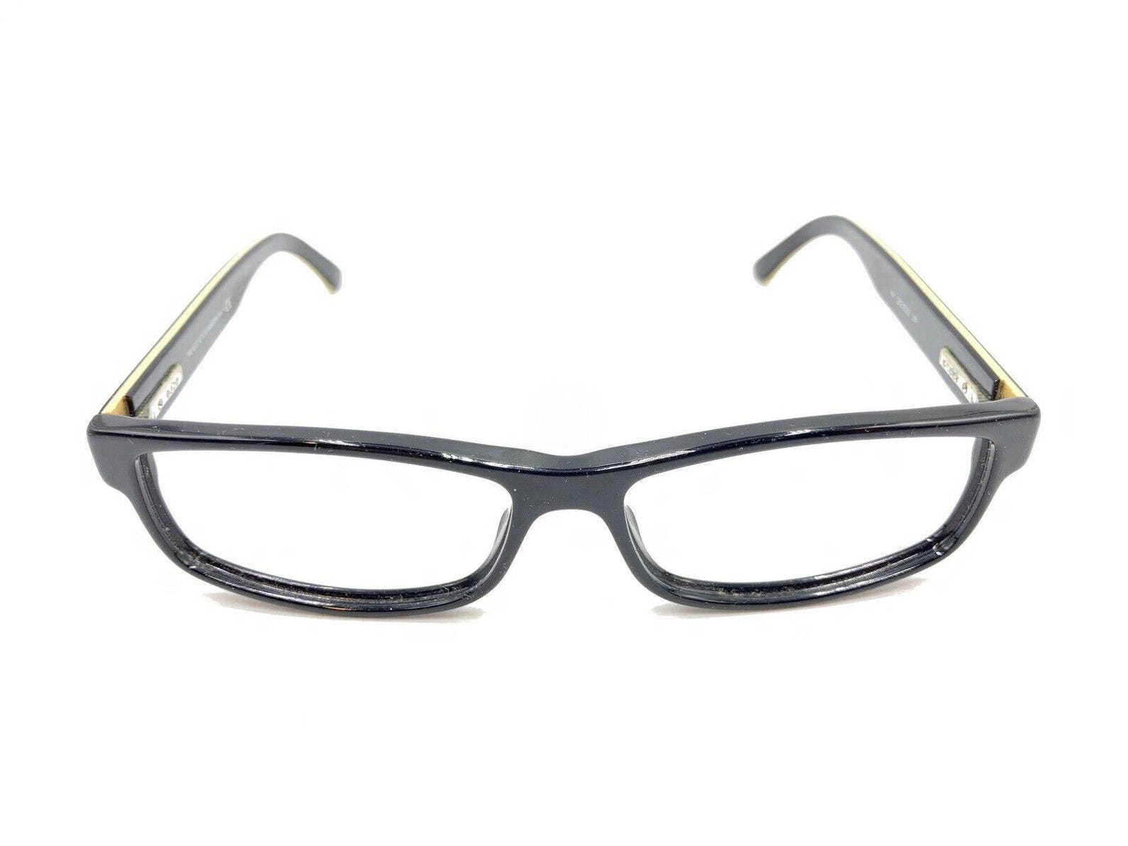 Gucci GG 1533 21R Black Tan Beige Rectangle Eyeglasses Frames 54-14 140 ...