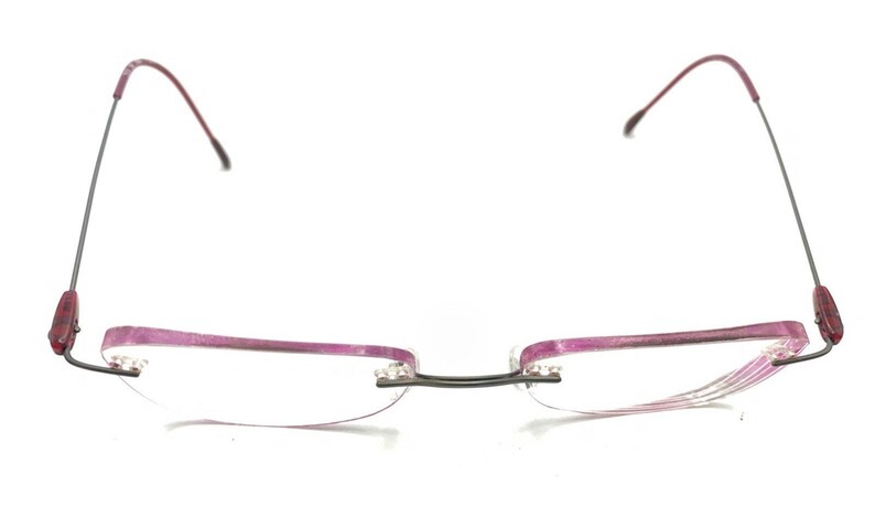 Silhouette 7513 60 6062 Titanium Pink Rimless Eyeglasses Frames 17 135 ...
