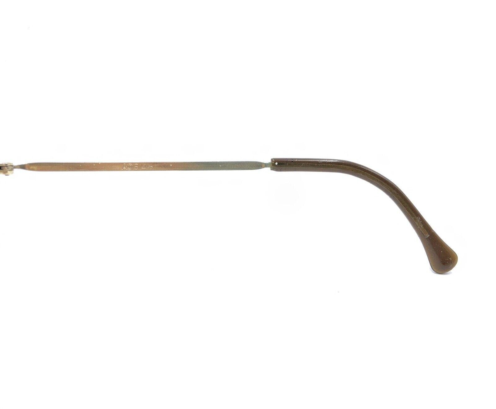 American Optical AO Vintage Gold Square Eyeglasses Frames 145 USA Men ...