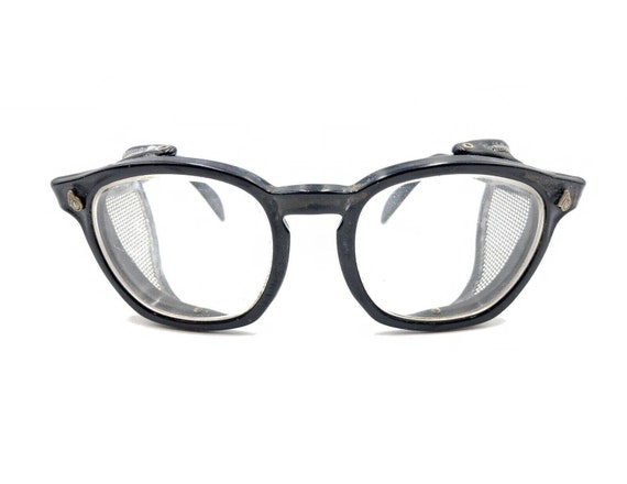 American Optical Vintage Black Square Eyeglasses Fram… - Gem