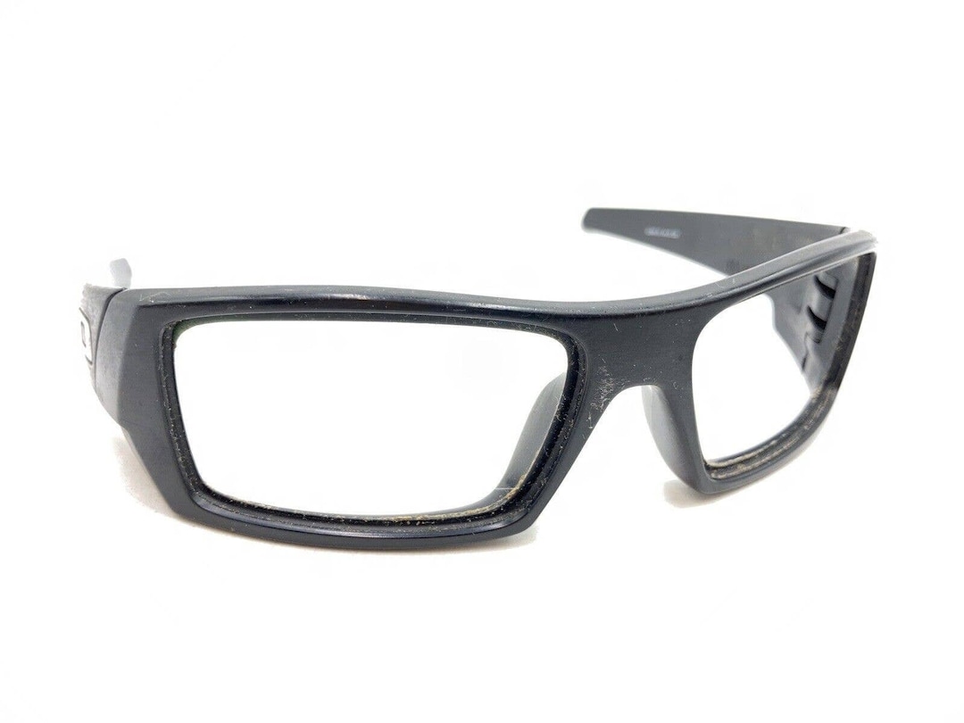 Oakley Gascan 12-856 Large Black Rectangle Wrap Sunglasses - Etsy