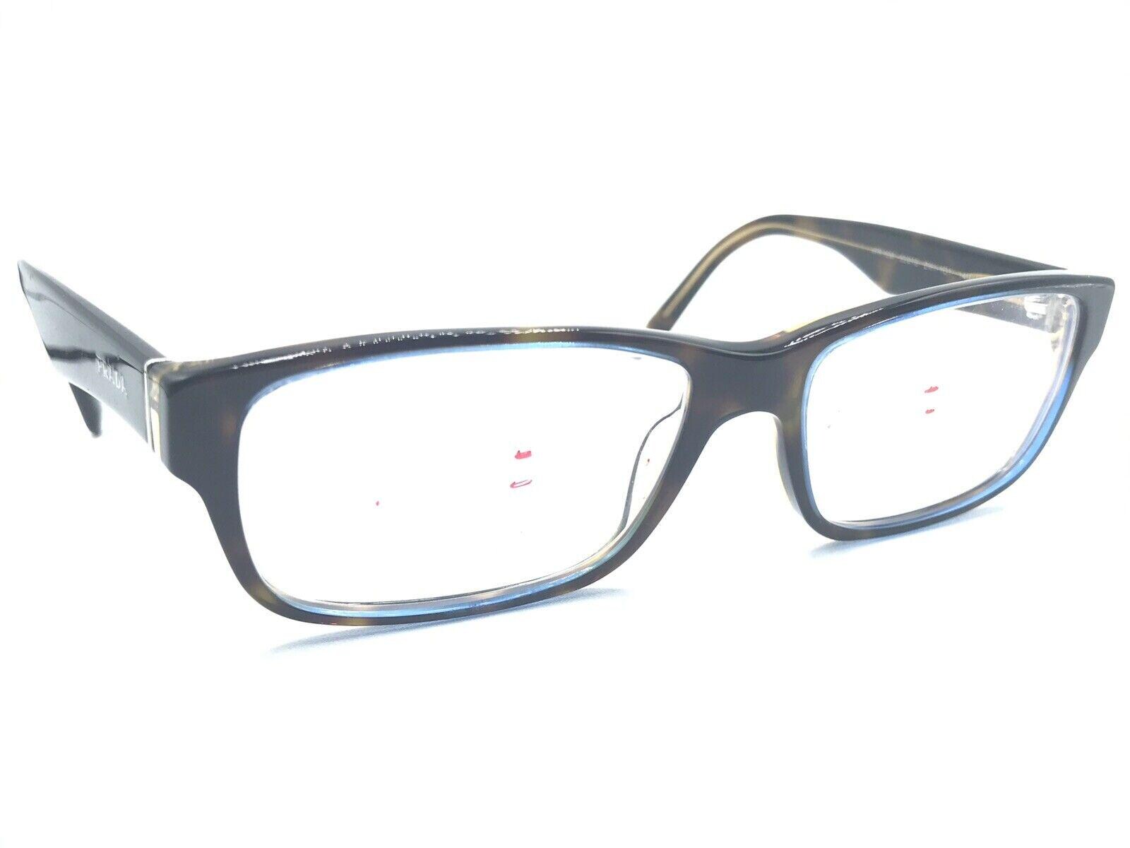 Prada VPR 16M ZXH-1O1 Blue Brown Tortoise Eyeglasses Frames Prada VPR 16M ZXH-1O1 Blue Brown Tortoise Eyeglasses Frames