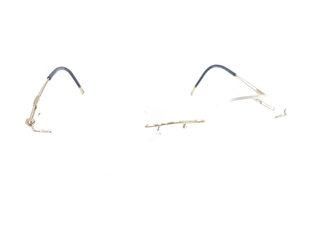 Silhouette 5227 20 6051 Titanium Gold Black Rimless Eyeglasses Frames ...