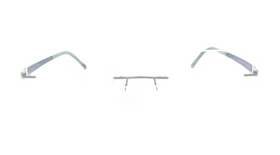 Silhouette 5452 40 6054 Mint Green Rimless Eyeglasses… - Gem