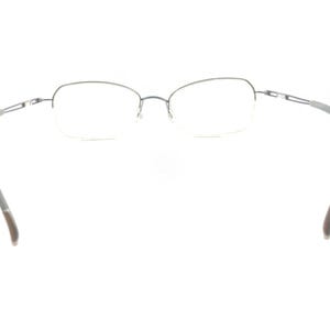 Silhouette 4337 40 6055 Titanium Blue Gray Half Rim Eyeglasses Frames ...