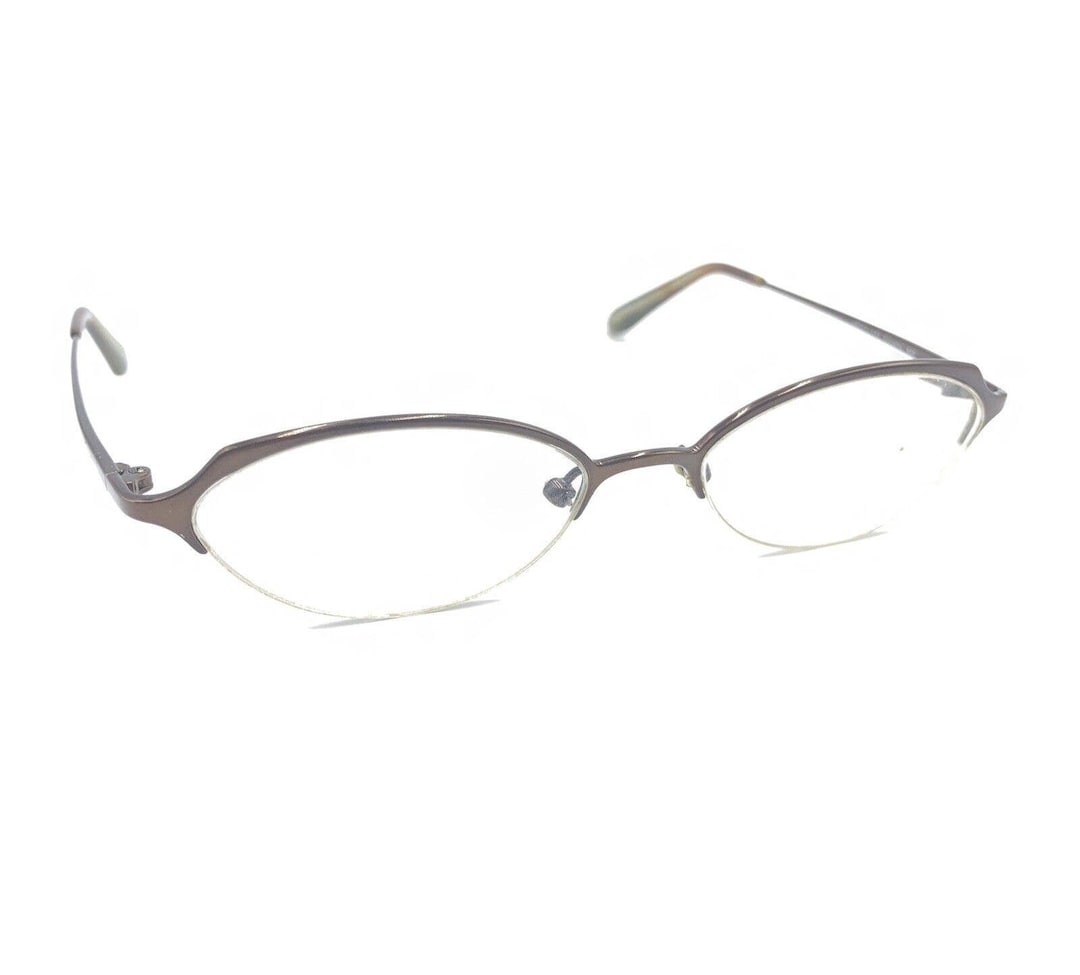 Oliver Peoples Dulcette BIR Brown Half Rim Eyeglasses Frames 48-17 133 ...