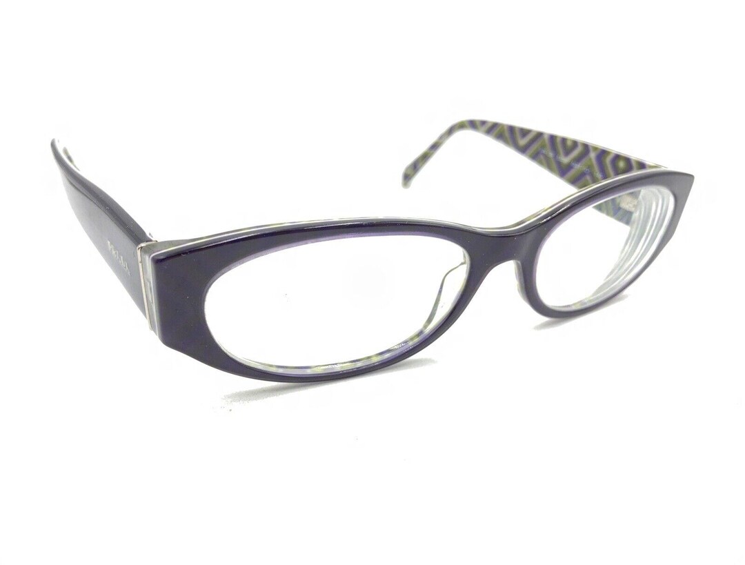 Prada VPR 03P MAT-1O1 Purple Oval Eyeglasses Frames 53-17 140 Italy ...