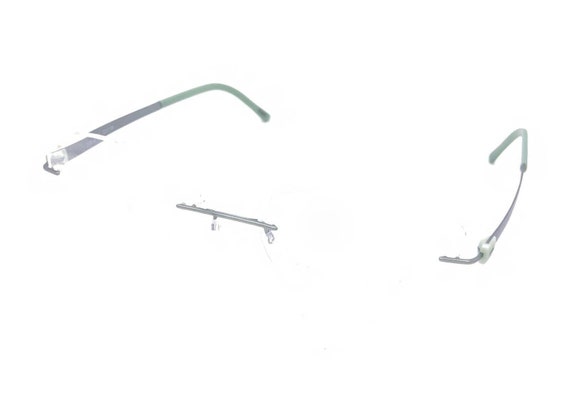 Silhouette 5452 40 6054 Mint Green Rimless Eyeglasses… - Gem