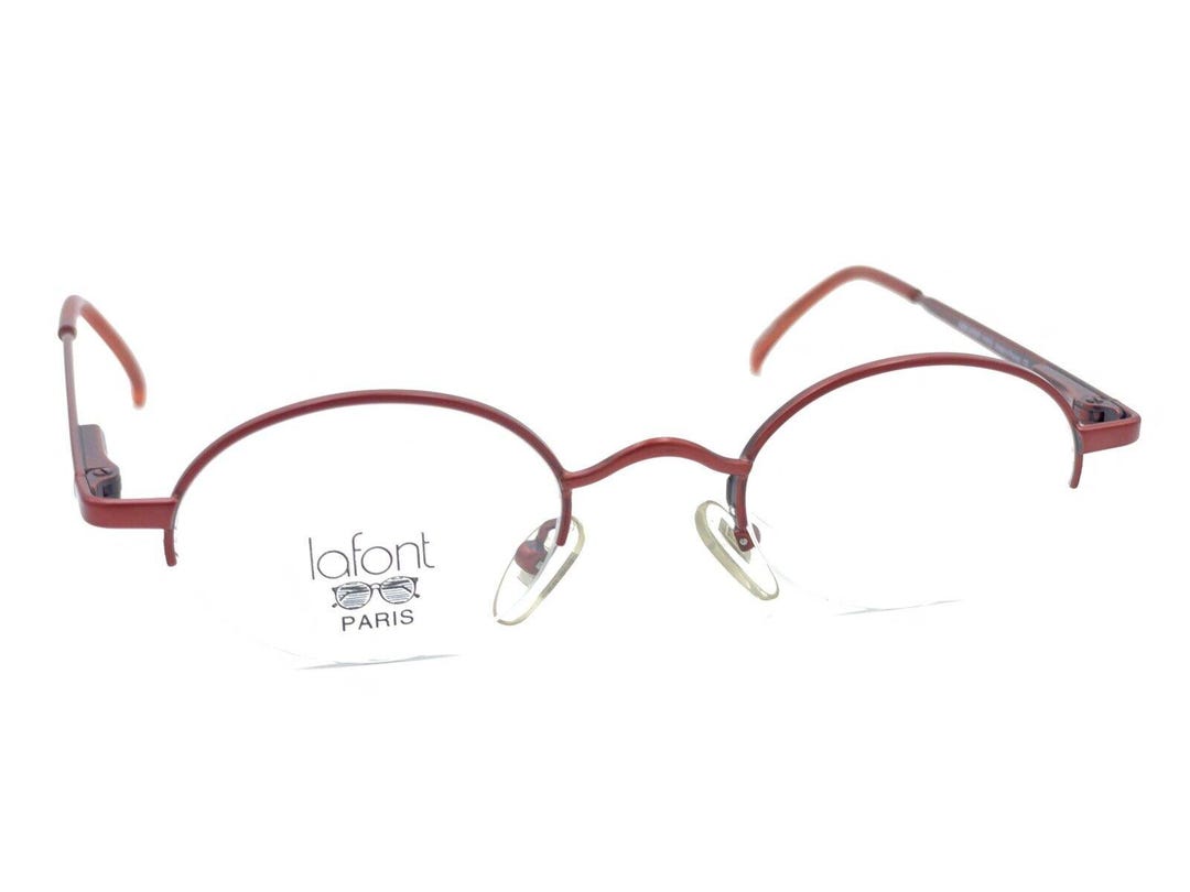 Jean Lafont Paris NEW Ulysse M046 Matte Red Half Rim Eyeglasses Frames ...