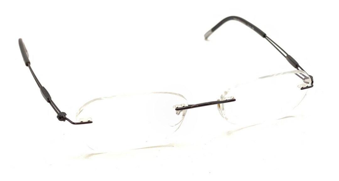 Silhouette 5227 50 6060 Titanium Black Rimless Eyeglasses Frames 135 ...