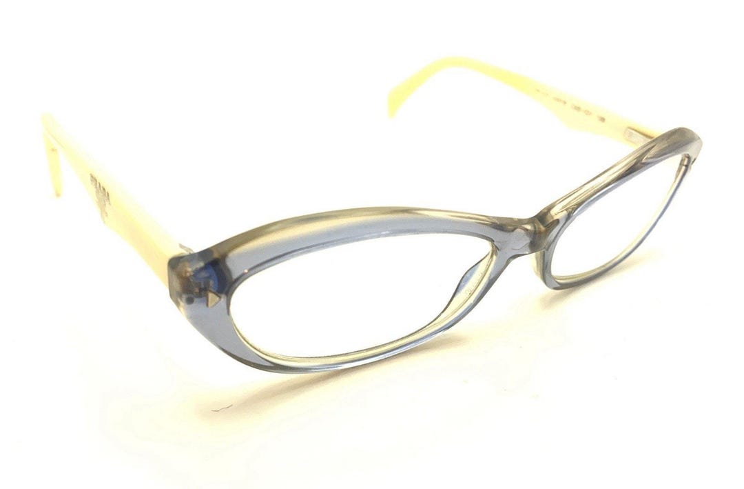 Prada VPR 110 CAE-101 Gray White Rectangle Eyeglasses Frames 54-16 135 ...