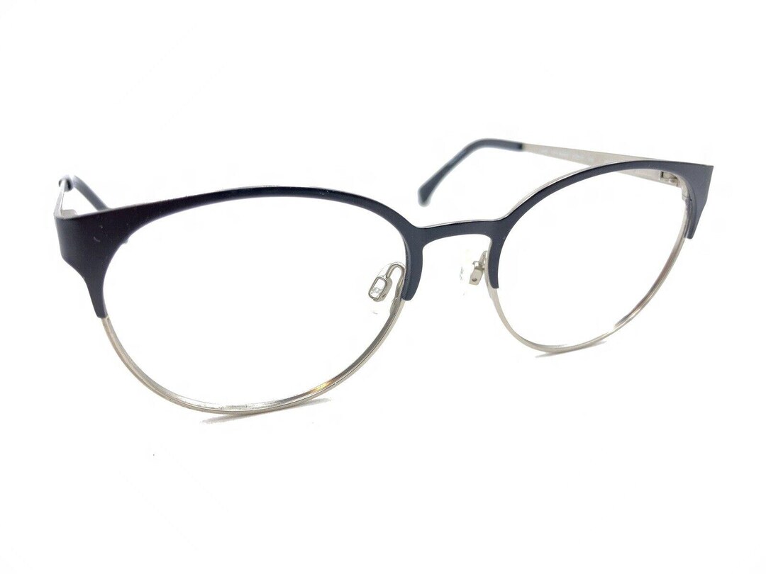 Altair Evolution A4505 001 Matte Black Silver Round Eyeglasses Frames ...