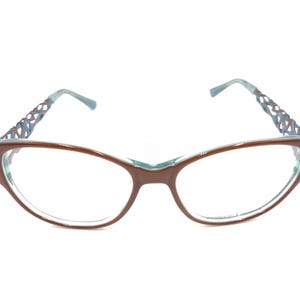 Prodesign Denmark 5620 5032 Brown Blue Cat Eye Eyeglasses Frames 53-15 ...