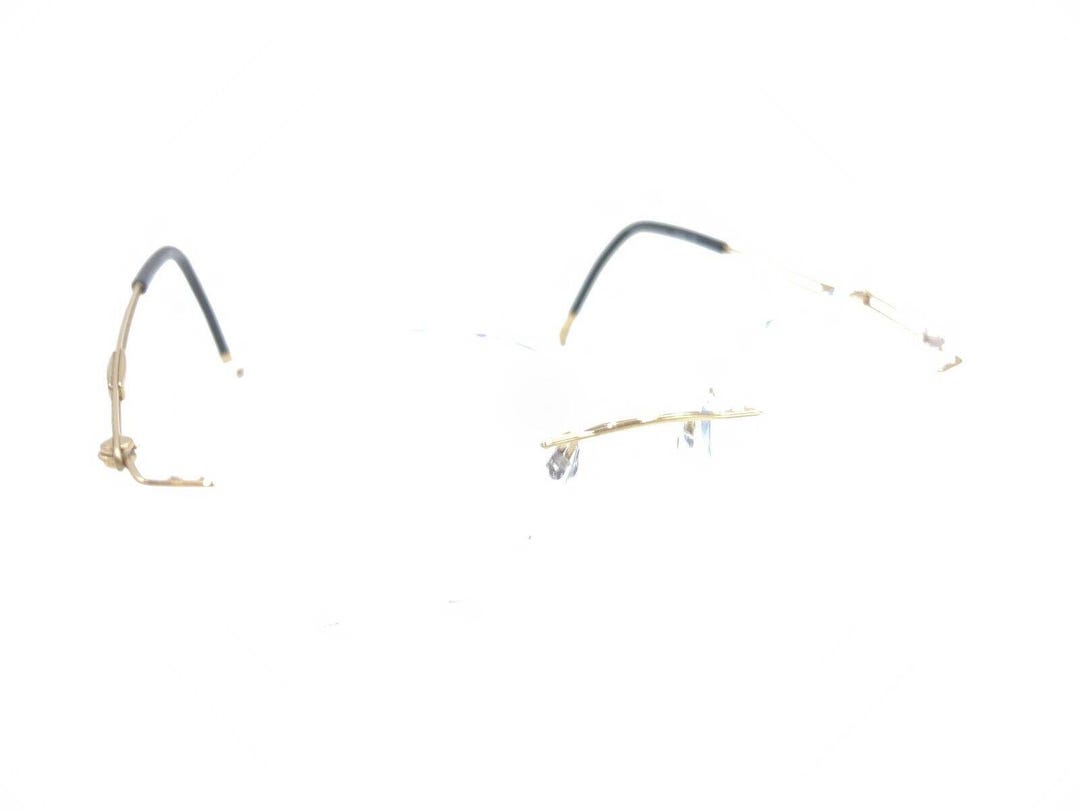 Silhouette 5227 20 6051 Titanium Gold Black Rimless Eyeglasses Frames ...