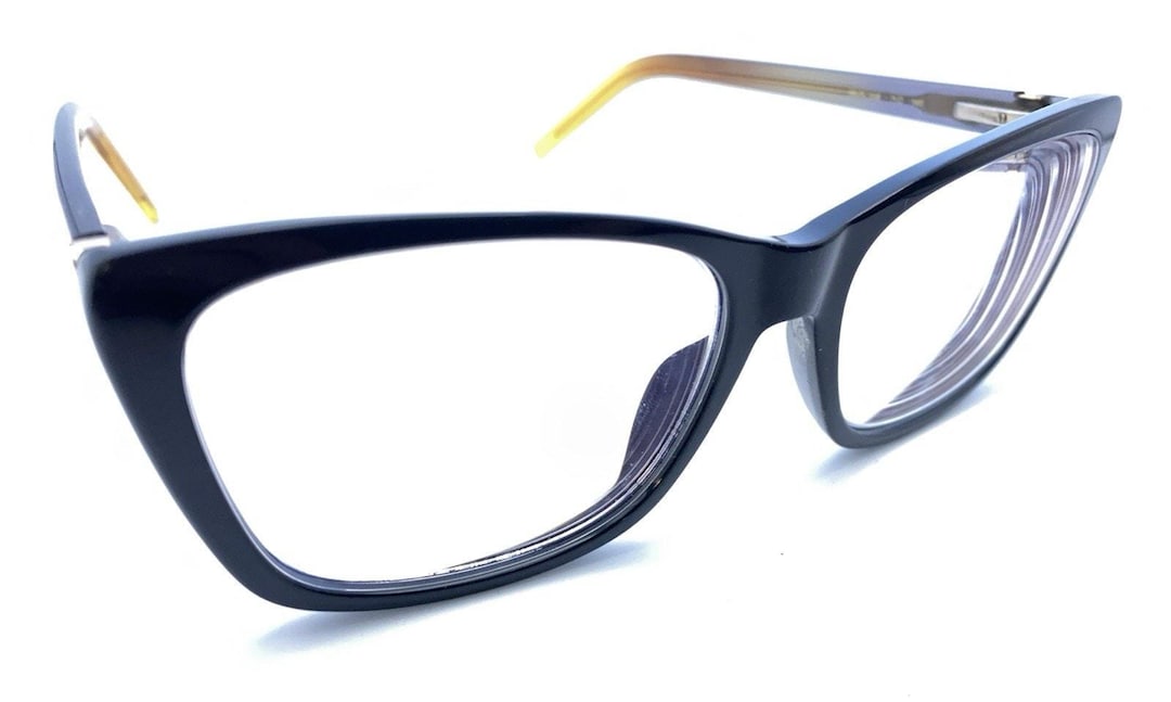 The Marc Jacobs 598 71C Black Brown Square Eyeglasses Frames 140 Men ...