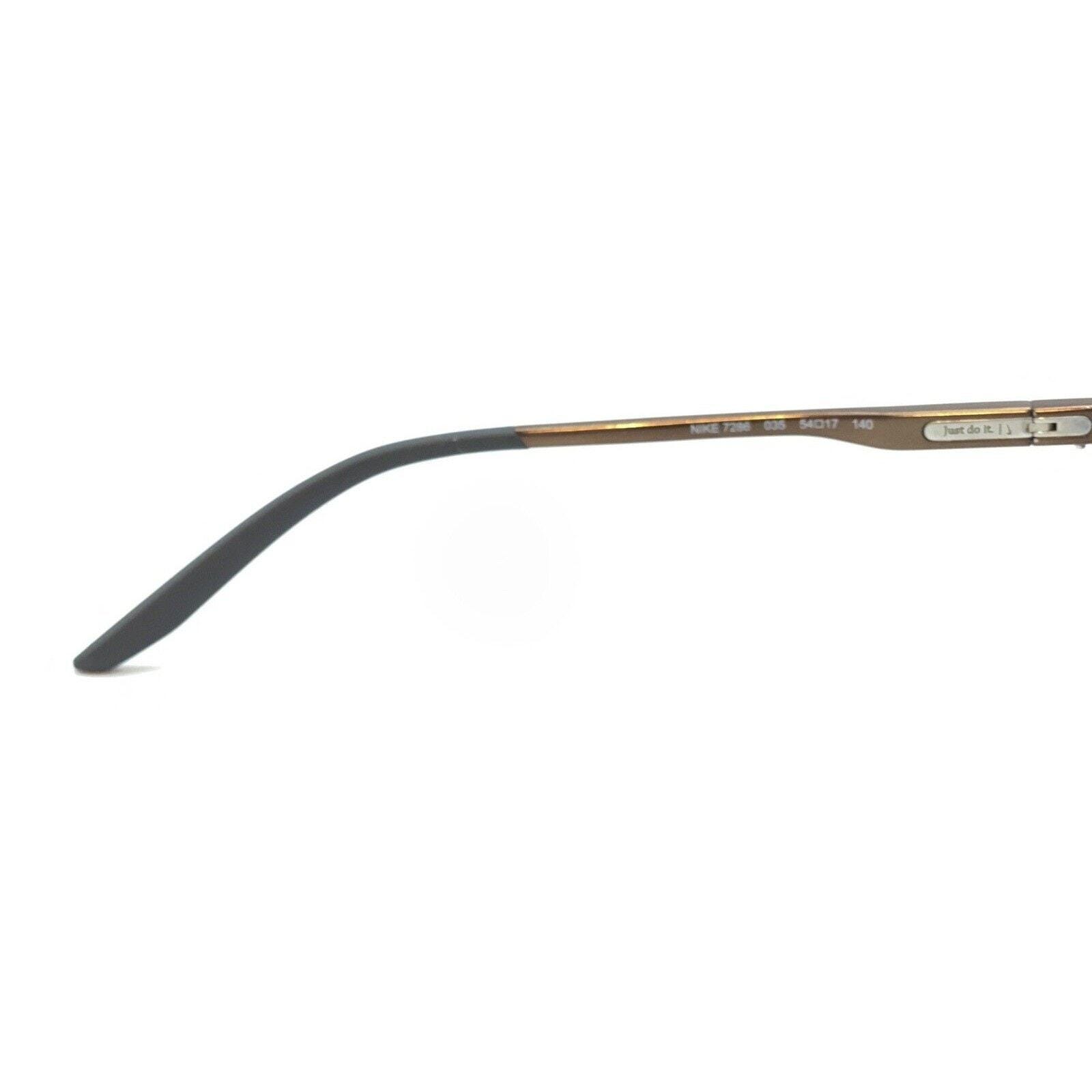 Nike 7286 035 Black Clear Bronze Rectangle Eyeglasses Frames 54-17 140 ...