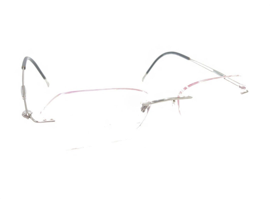 Silhouette 5227 10 6050 Titanium Silver Rimless Eyeglasses - Etsy