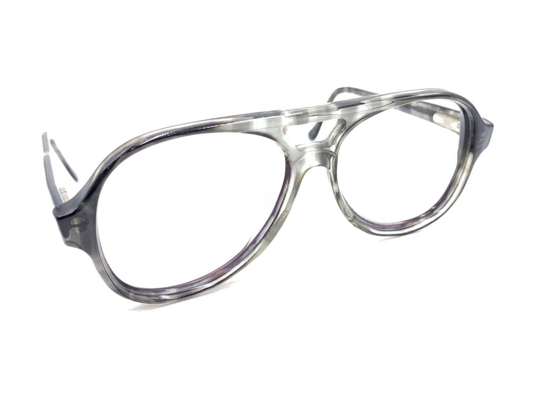 Eagle USA Vintage Z87 Translucent Gray Aviator Eyeglasses Frames 54-14 ...