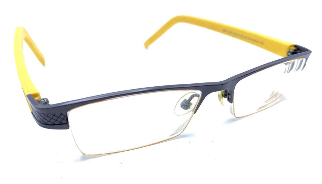Prodesign Denmark 4366 C.6521 Titanium Yellow Gray Eyeglasses Frames 52 ...