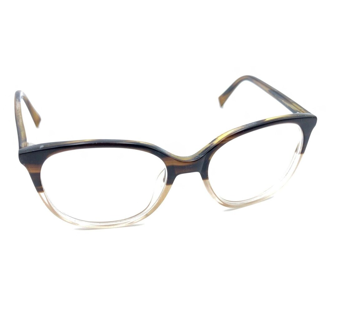 Warby Parker Laurel 615 Brown Clear Round Eyeglasses Frames 52-17 140 ...