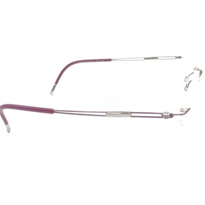 Silhouette 4299 40 6053 5227 Titanium Purple Rimless Eyeglasses Frames ...