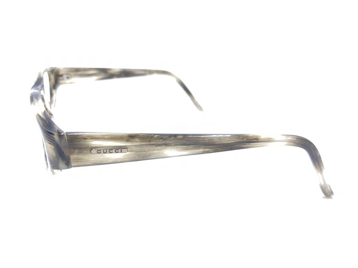 Gucci Brown Tortoise Horn Oval Eyeglasses Frames 140 Italy Designer Men ...