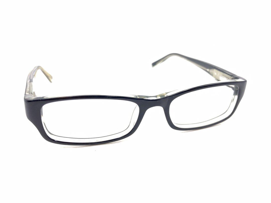 Nike Black Clear Slim Rectangle Eyeglasses Frames 46-15 130 Designer ...