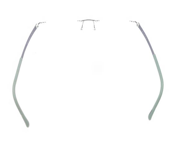 Silhouette 5452 40 6054 Mint Green Rimless Eyeglasses… - Gem