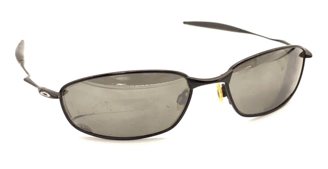 Oakley Whisker Black Oval Wrap Sunglasses Frames 60-16 130 Men Designer ...
