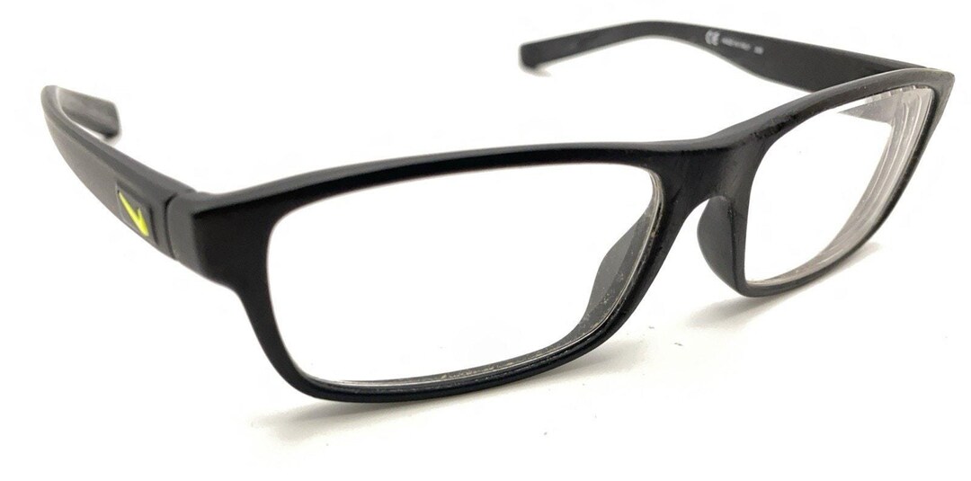Nike 5090 001 Matte Black Yellow Eyeglasses Frames 50-14 130 Designer ...