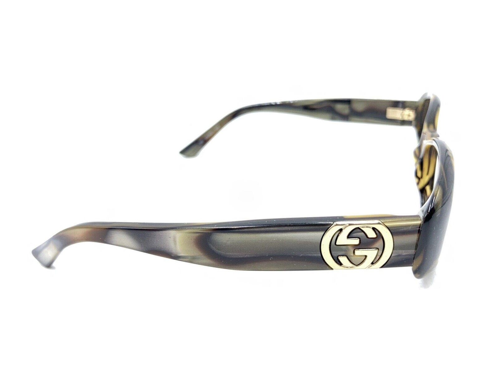 Gucci GG 2973 SVF Brown Gold Marble Rectangle Eyeglasses Frames 50-16 ...