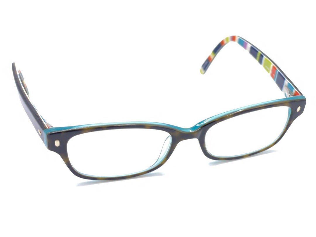 Kate Spade Lucyann 0X77 Aqua Brown Tortoise Eyeglasses Frames 49-16 135 ...