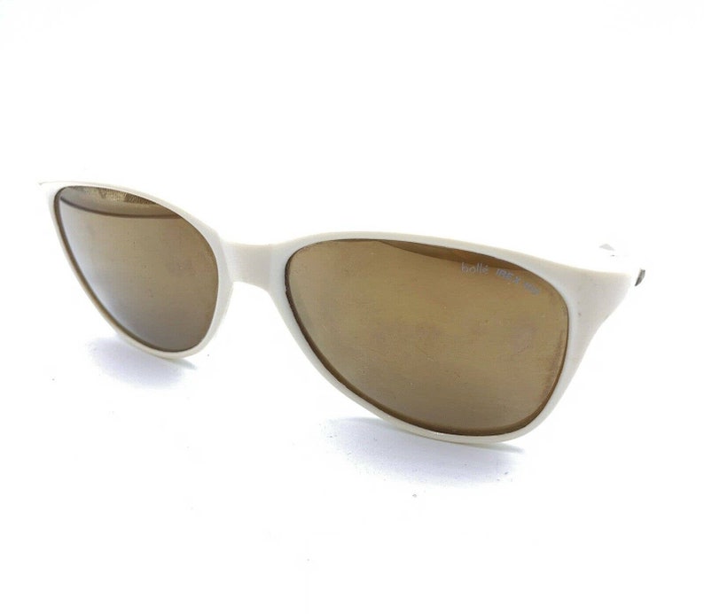 Bolle Irex 100 Vintage White Nylon Square Sunglasses Frames Men Women ...