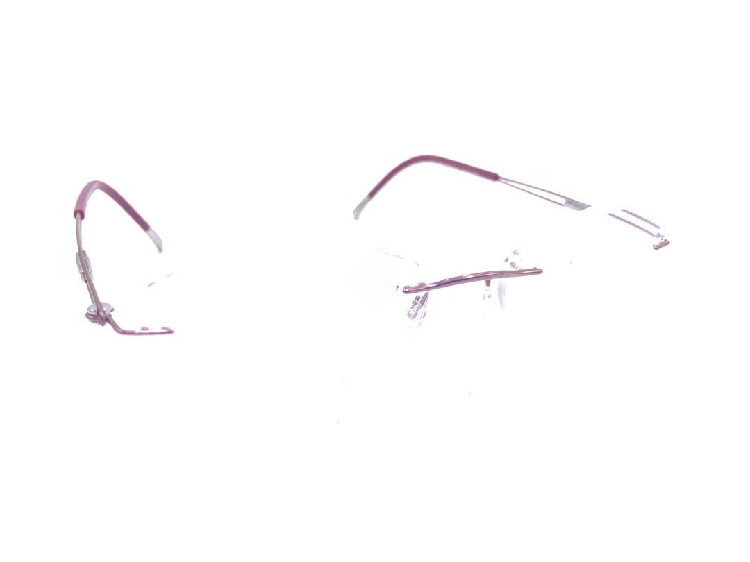 Silhouette 4299 40 6053 5227 Titanium Purple Rimless Eyeglasses Frames ...